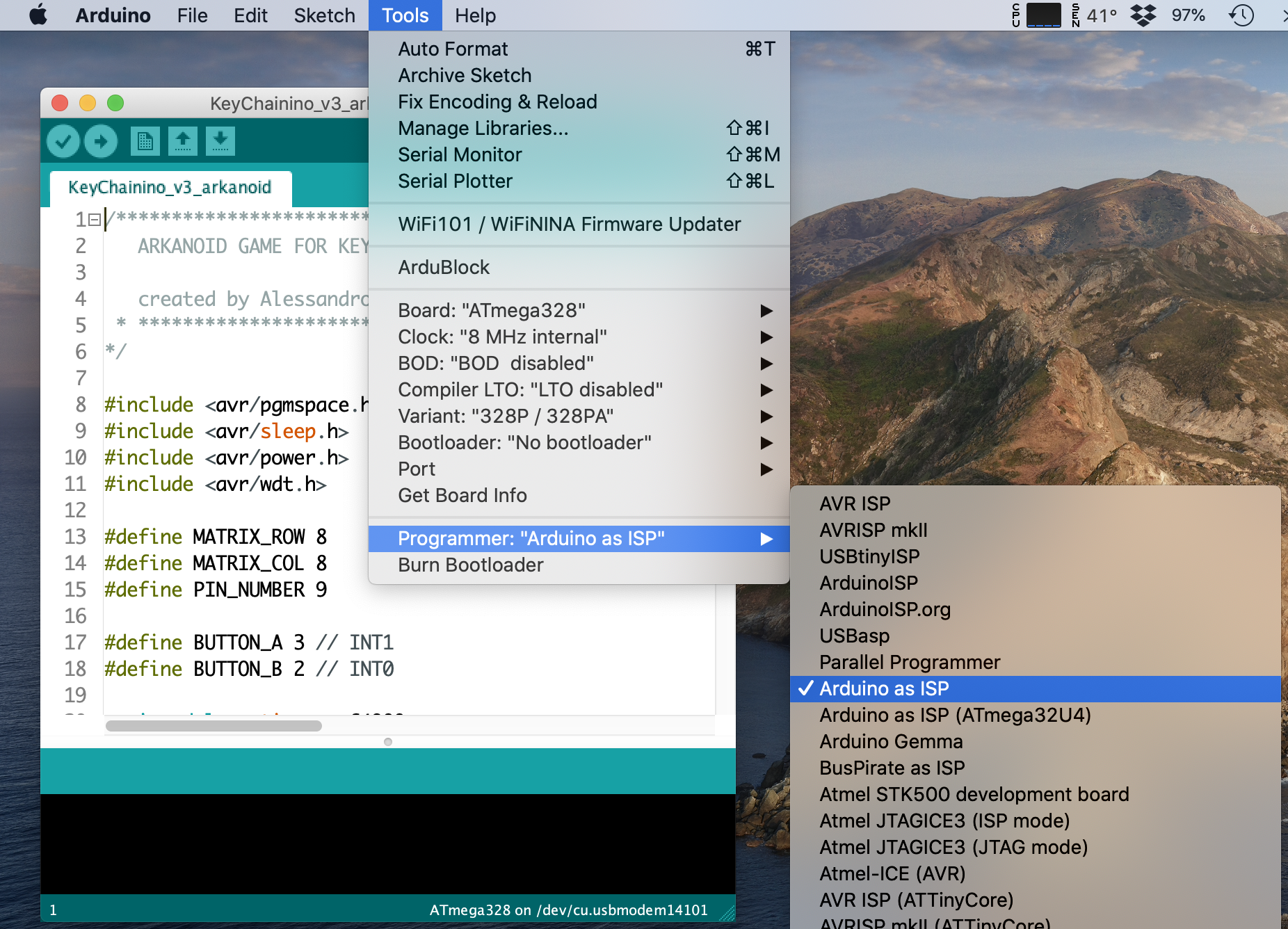 How To Program Keychainino V3 And V144 Via Isp Keychainino